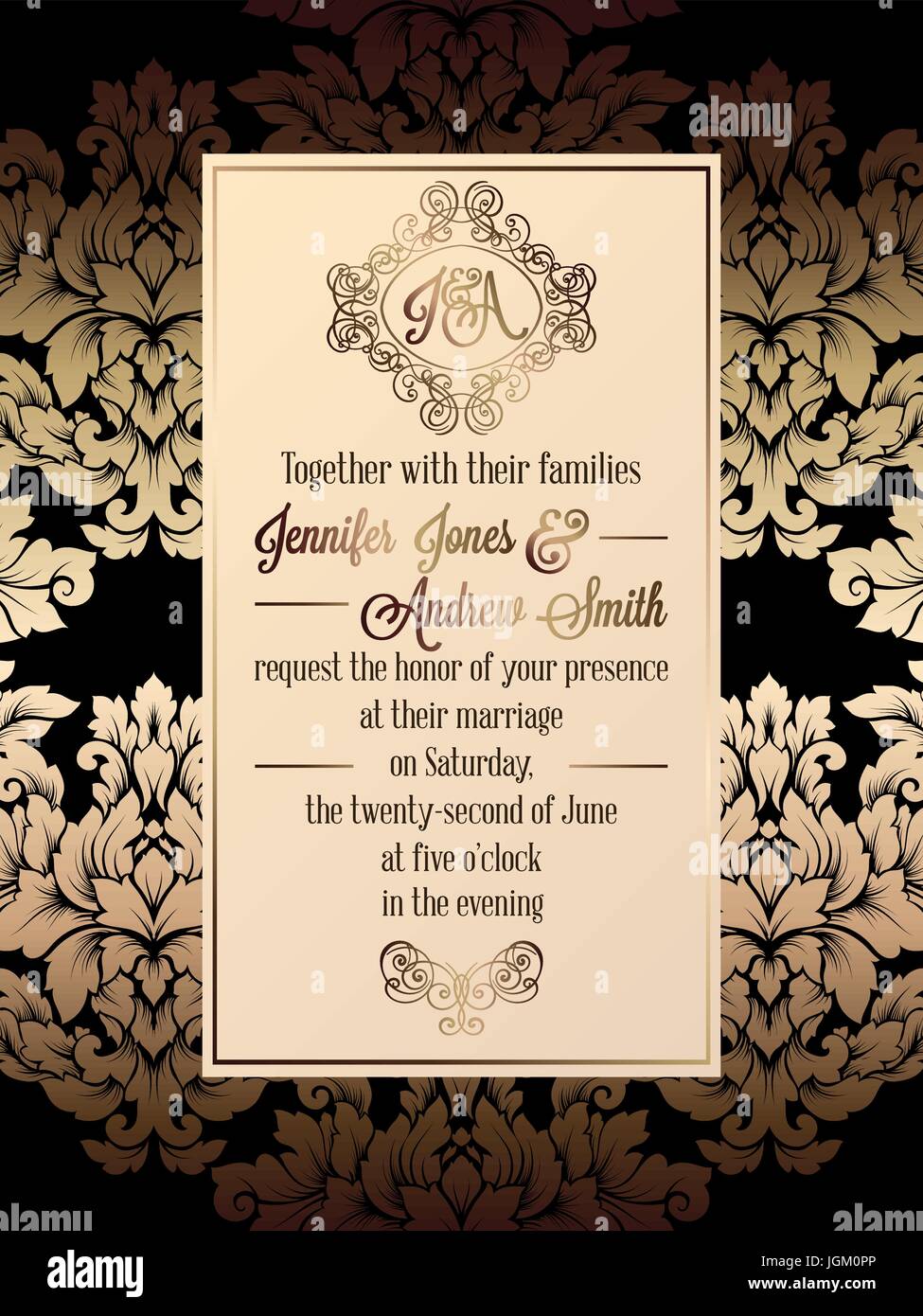 Vintage Wedding Invitation Background Designs