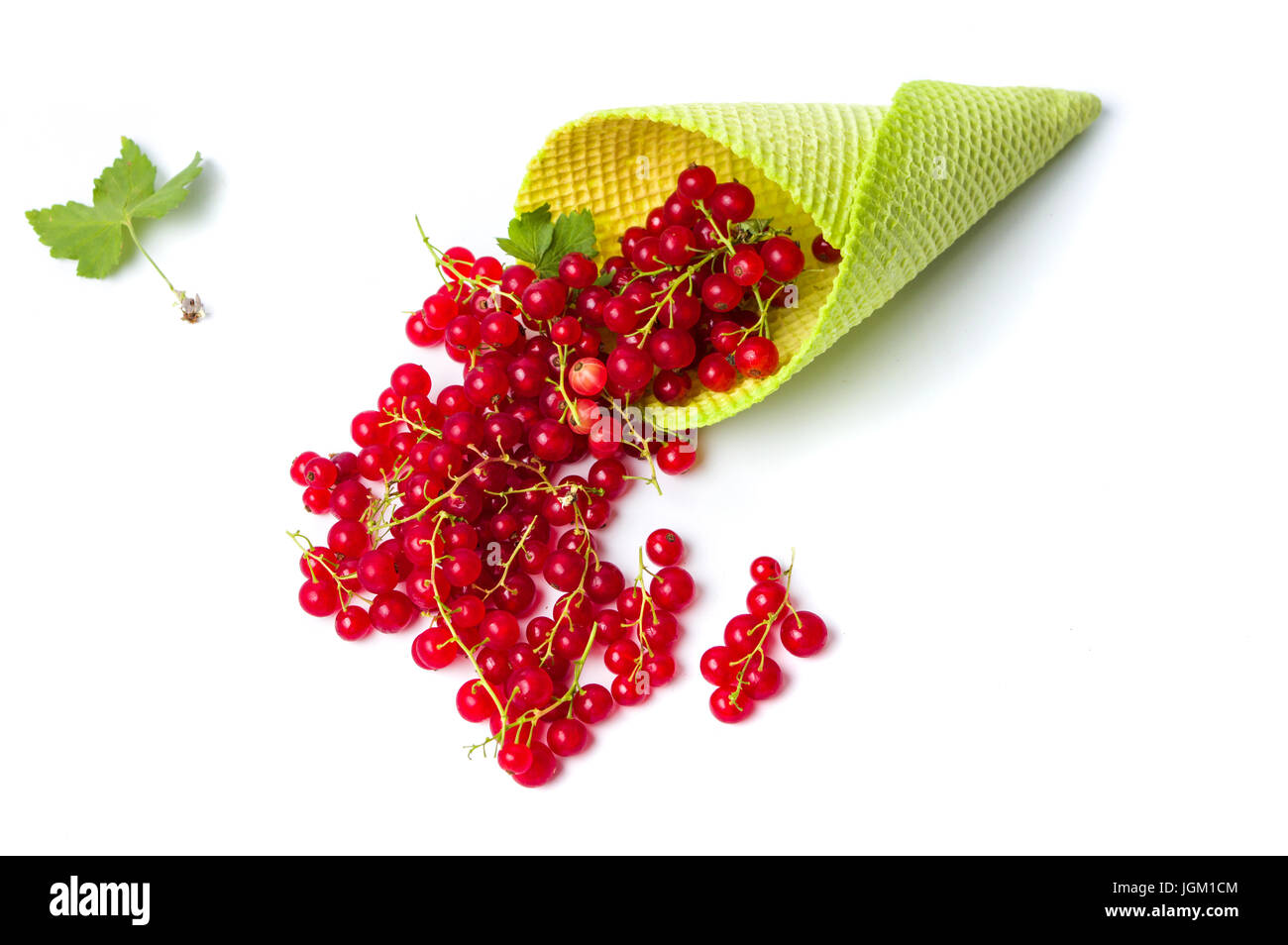 Berry ice cream cone with strawberries hi-res stock photography and ...