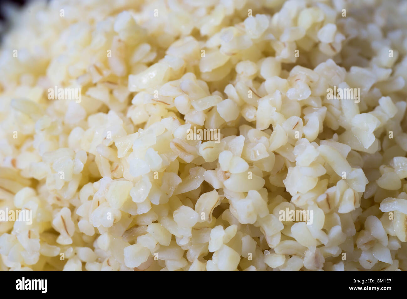 closeup to cooked bulghur groats Stock Photo - Alamy