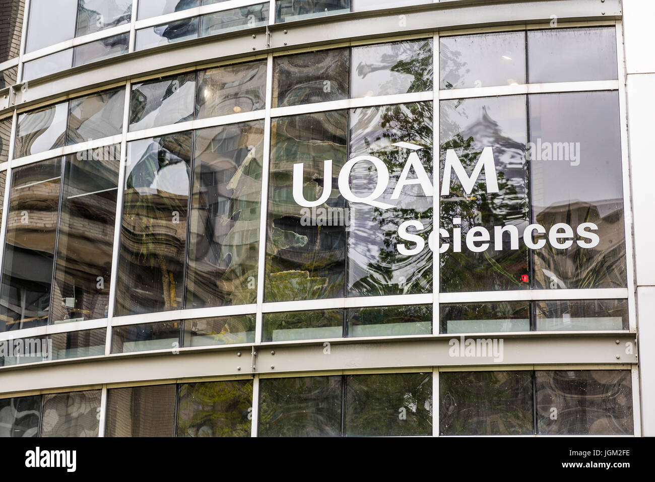 Montreal, Canada - May 26, 2017: UQAM Science School in University with ...