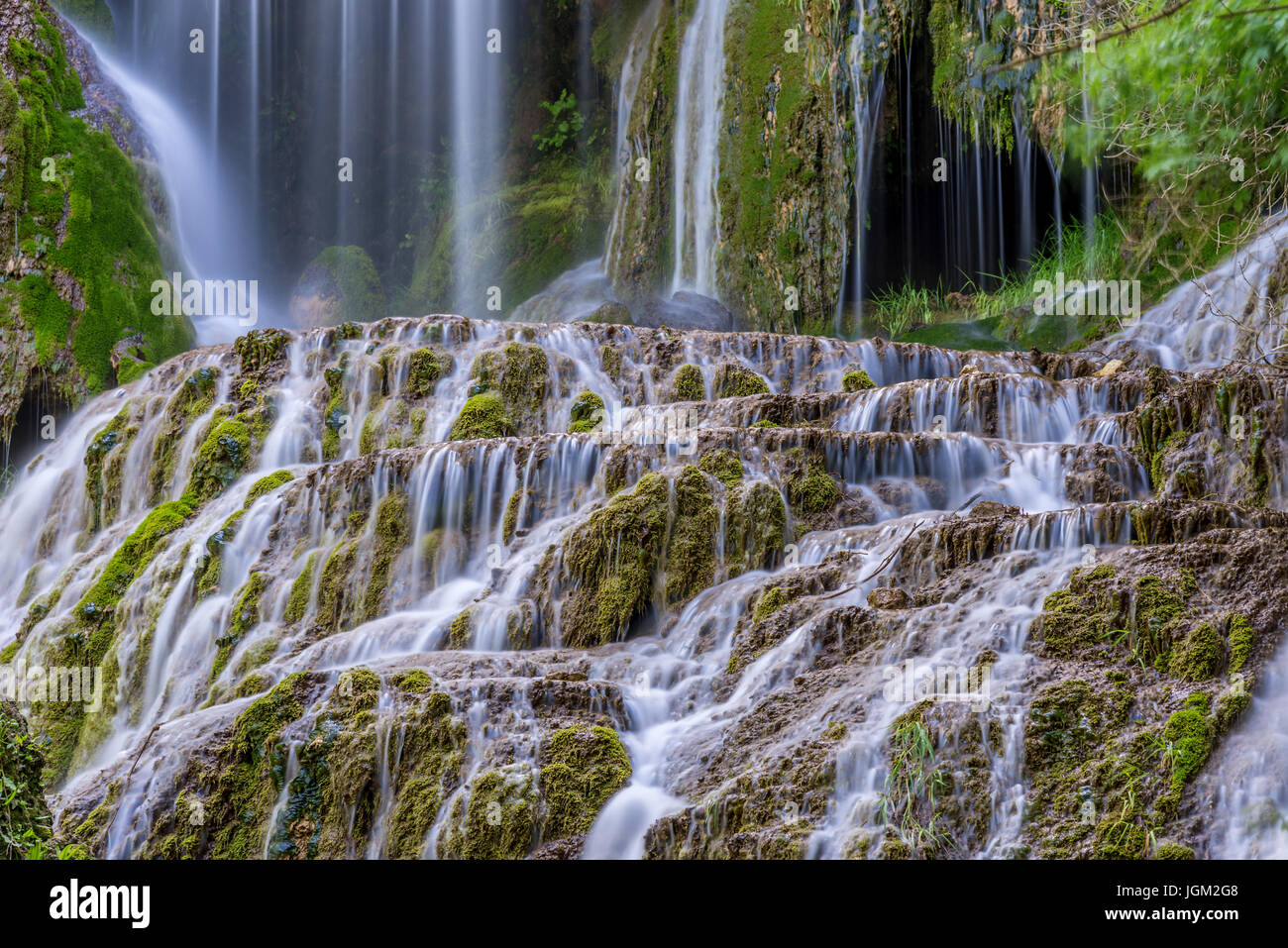 Krushuna waterfalls in bulgaria at spring Stock Photo - Alamy