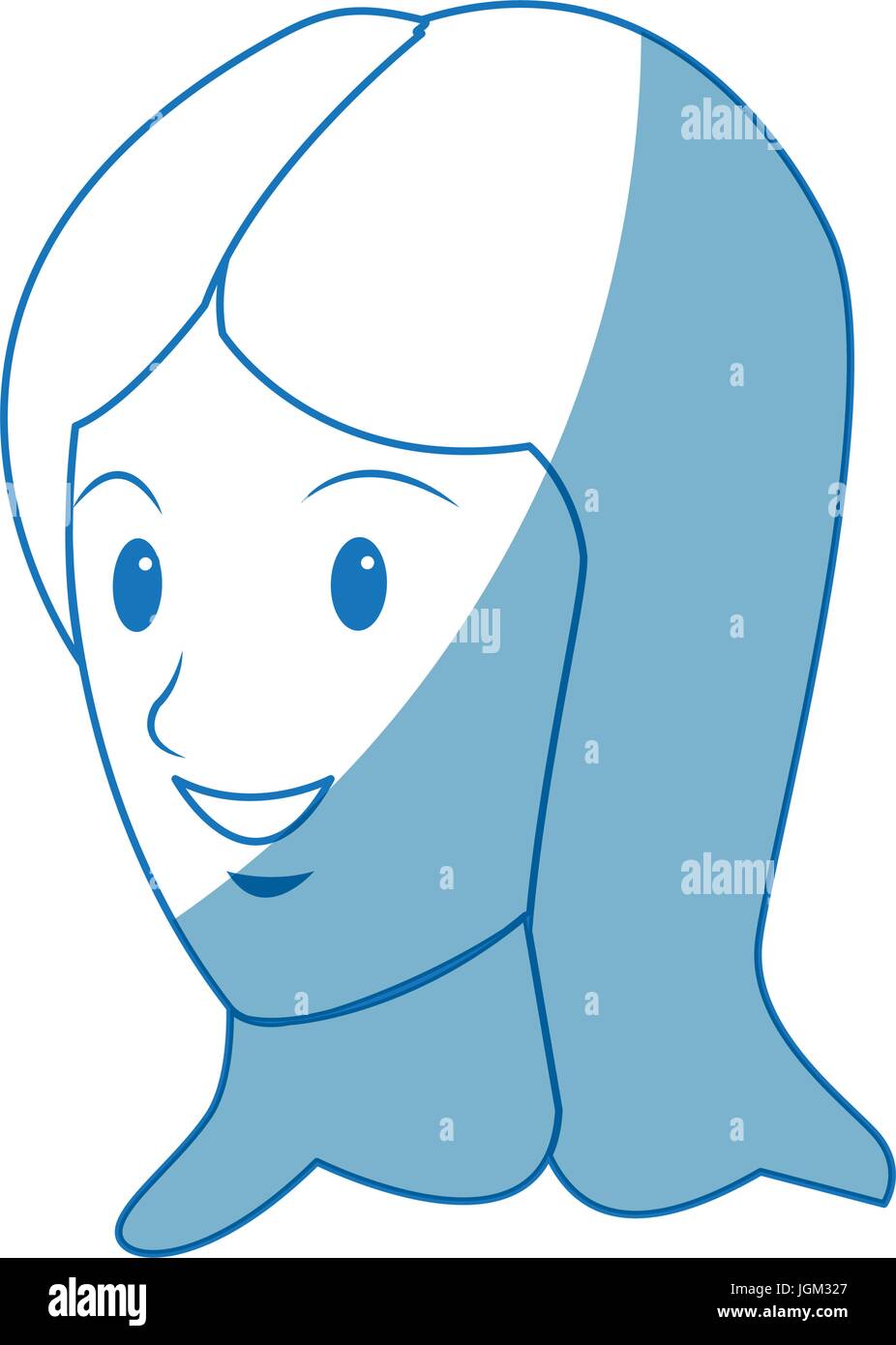 girl student face cartoon people head Stock Vector Image & Art - Alamy