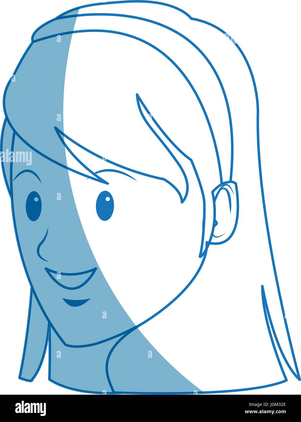 girl student face cartoon people head Stock Vector Image & Art - Alamy