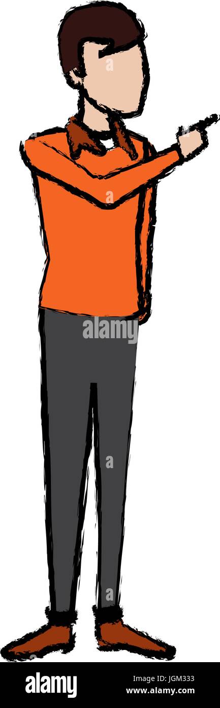 young man student standing cartoon person image Stock Vector Image ...