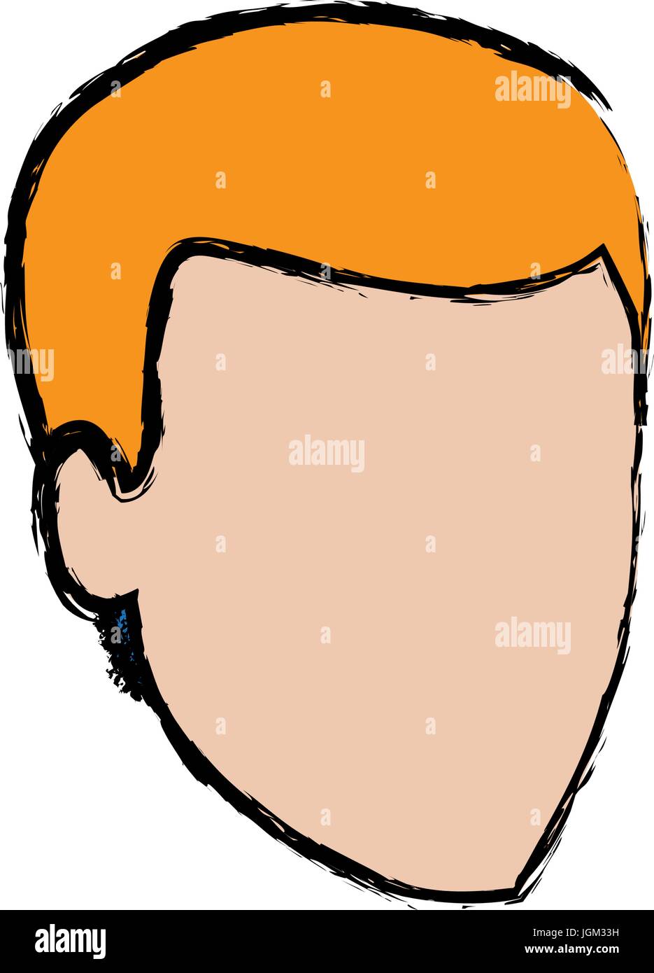 head guy cartoon young people profile Stock Vector Image & Art - Alamy