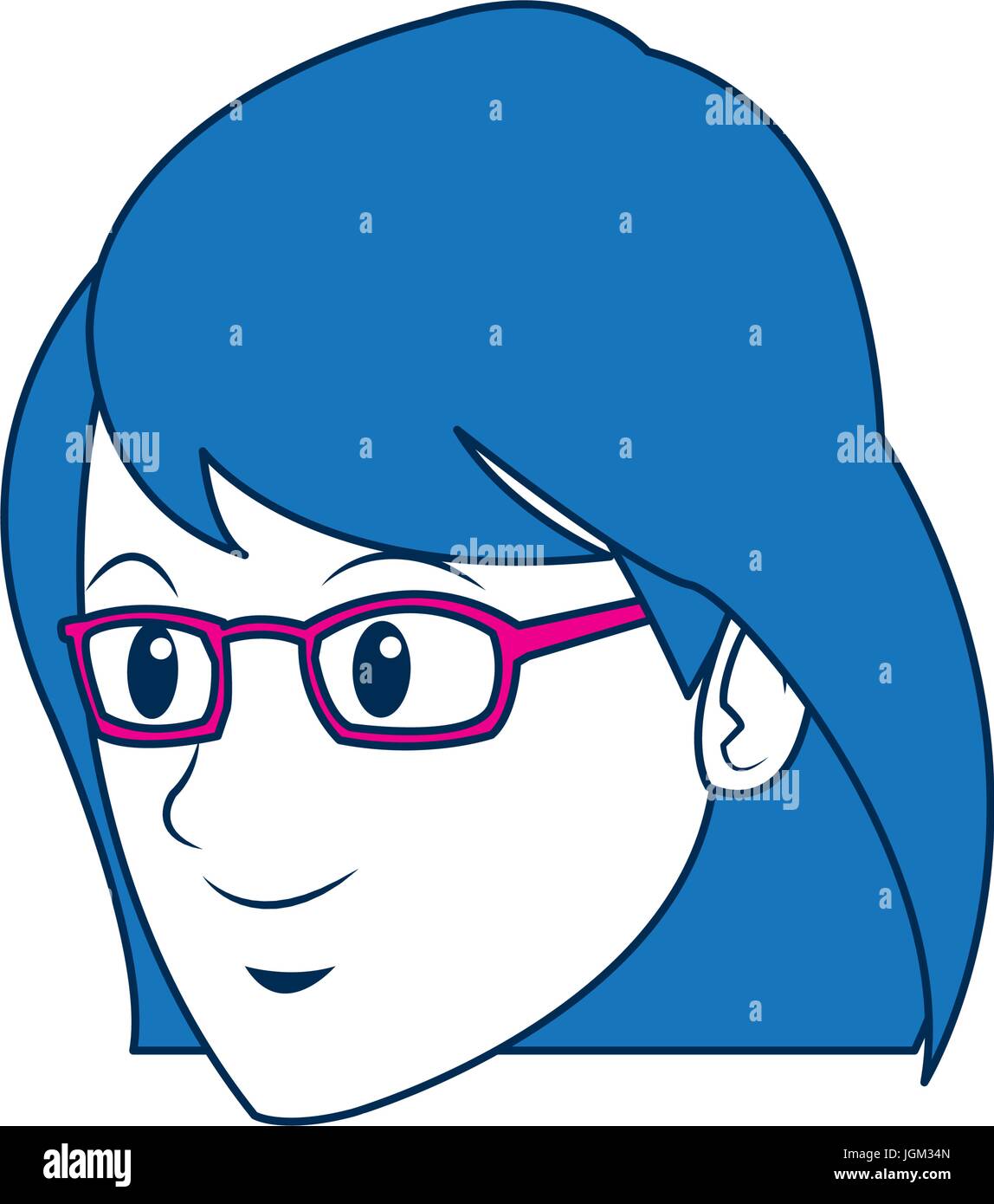 girl student face cartoon people head Stock Vector Image & Art - Alamy