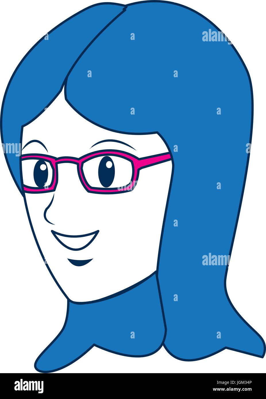 girl student face cartoon people head Stock Vector Image & Art - Alamy