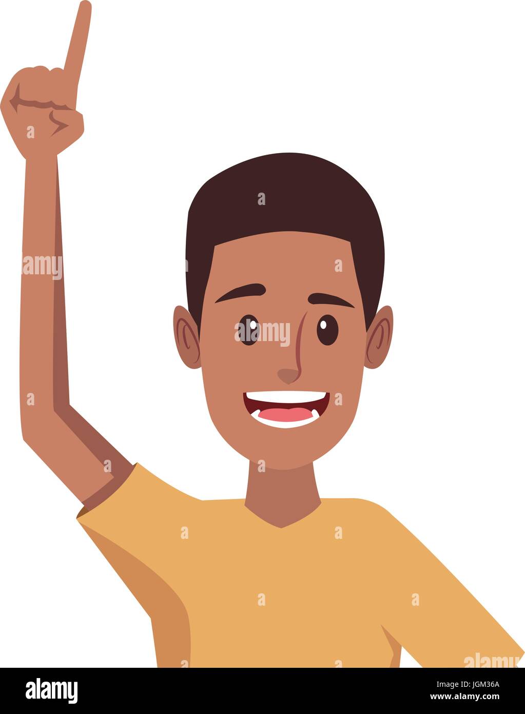 Man pointing hands one Stock Vector Images - Alamy