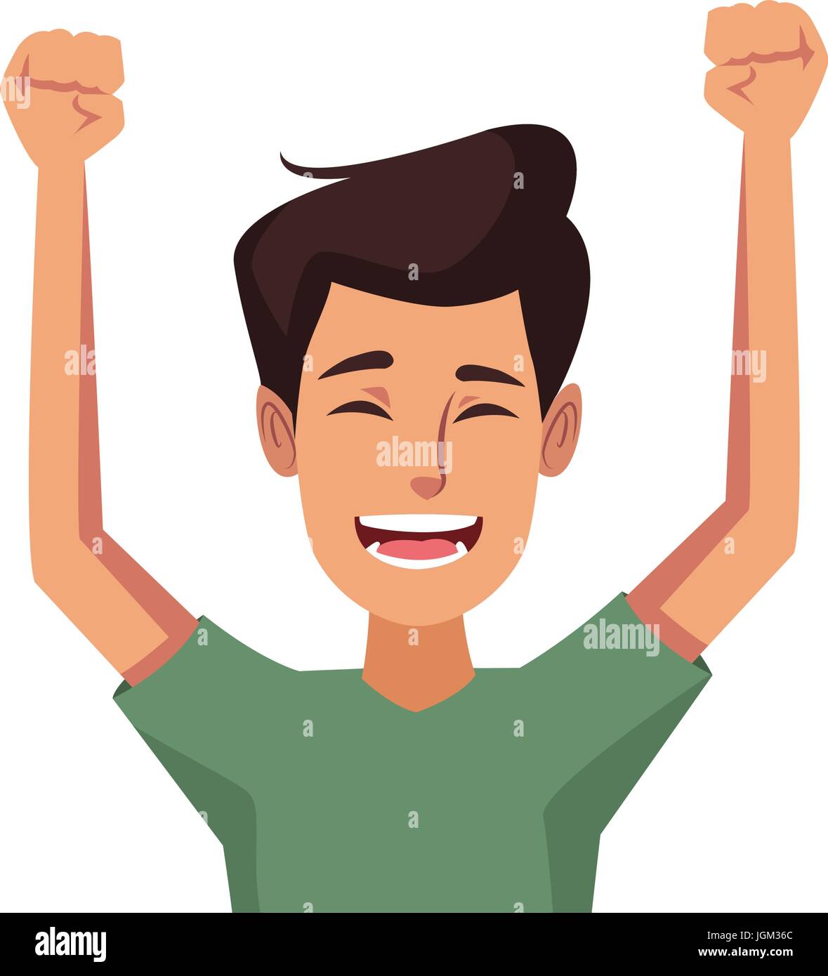 Man making ok gesture Stock Vector Images - Alamy