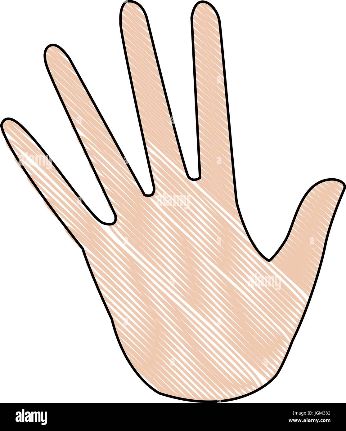 opened palm of the hand cartoon icon Stock Vector Image & Art - Alamy