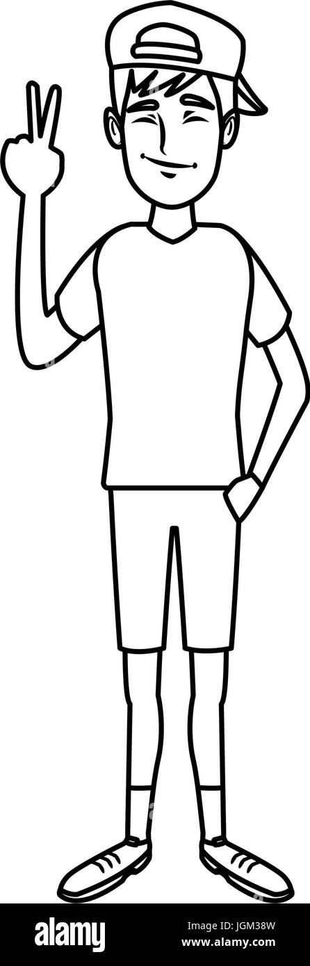 young man standing cartoon person image Stock Vector Image & Art - Alamy