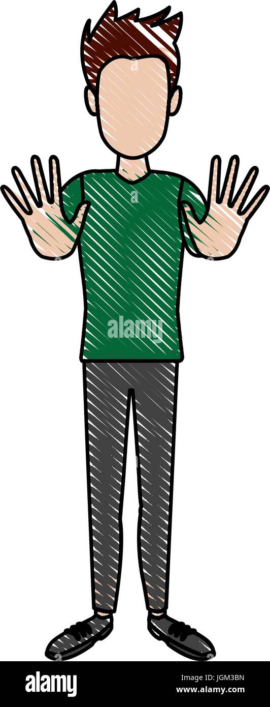 young man standing cartoon person image Stock Vector Image & Art - Alamy