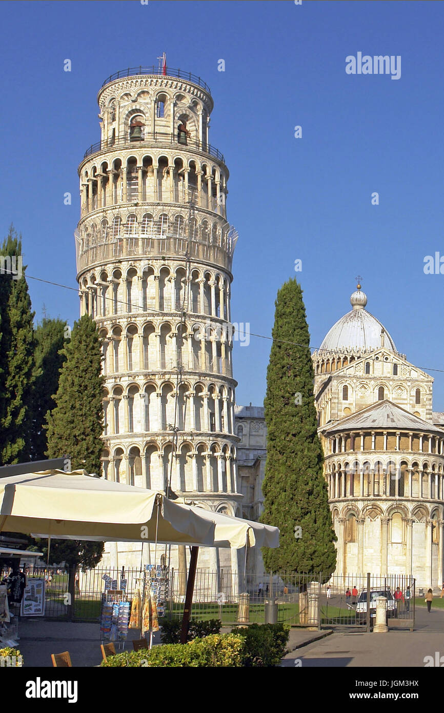 Europe, Italy, Tuscany, Toscana, Pisa, tower, crooked, skew tower ...