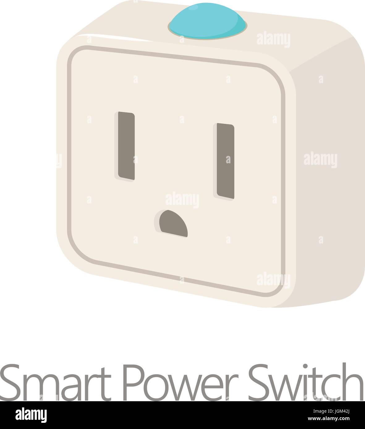 Smart power switch icon, cartoon style Stock Vector Image & Art - Alamy