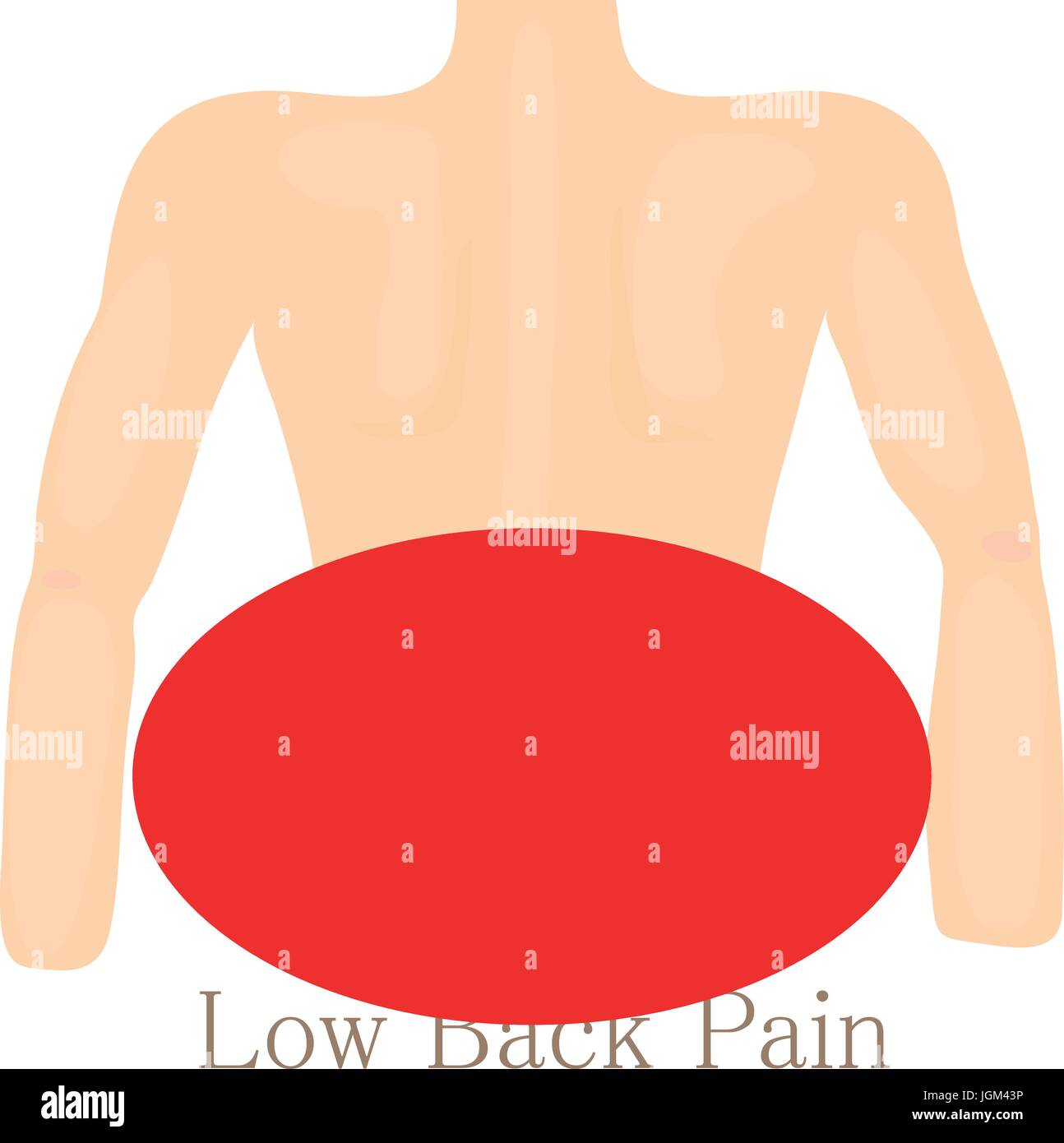 Low back pain Stock Vector Images - Alamy