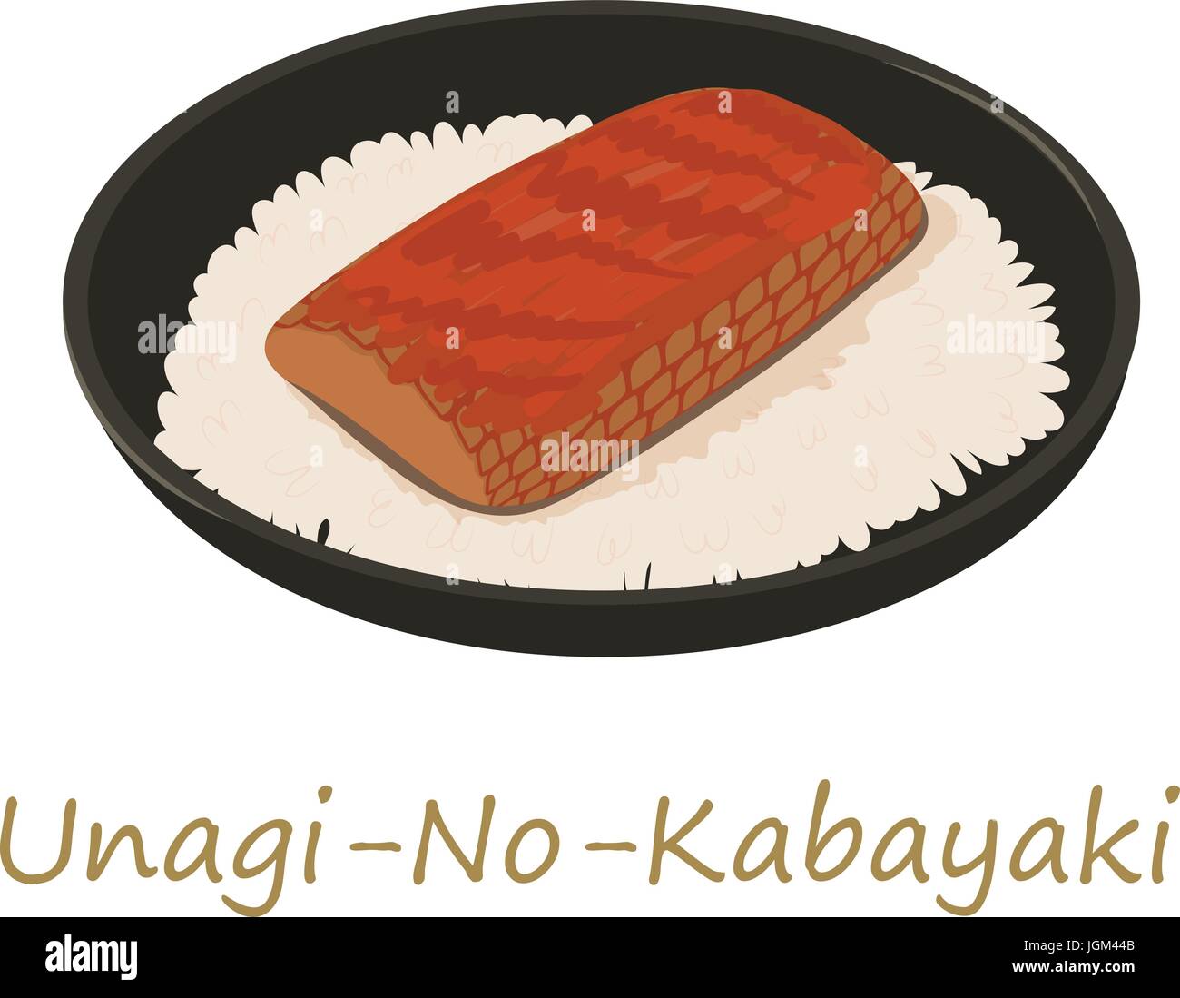 Unagi kabayaki icon, cartoon style Stock Vector Image & Art - Alamy