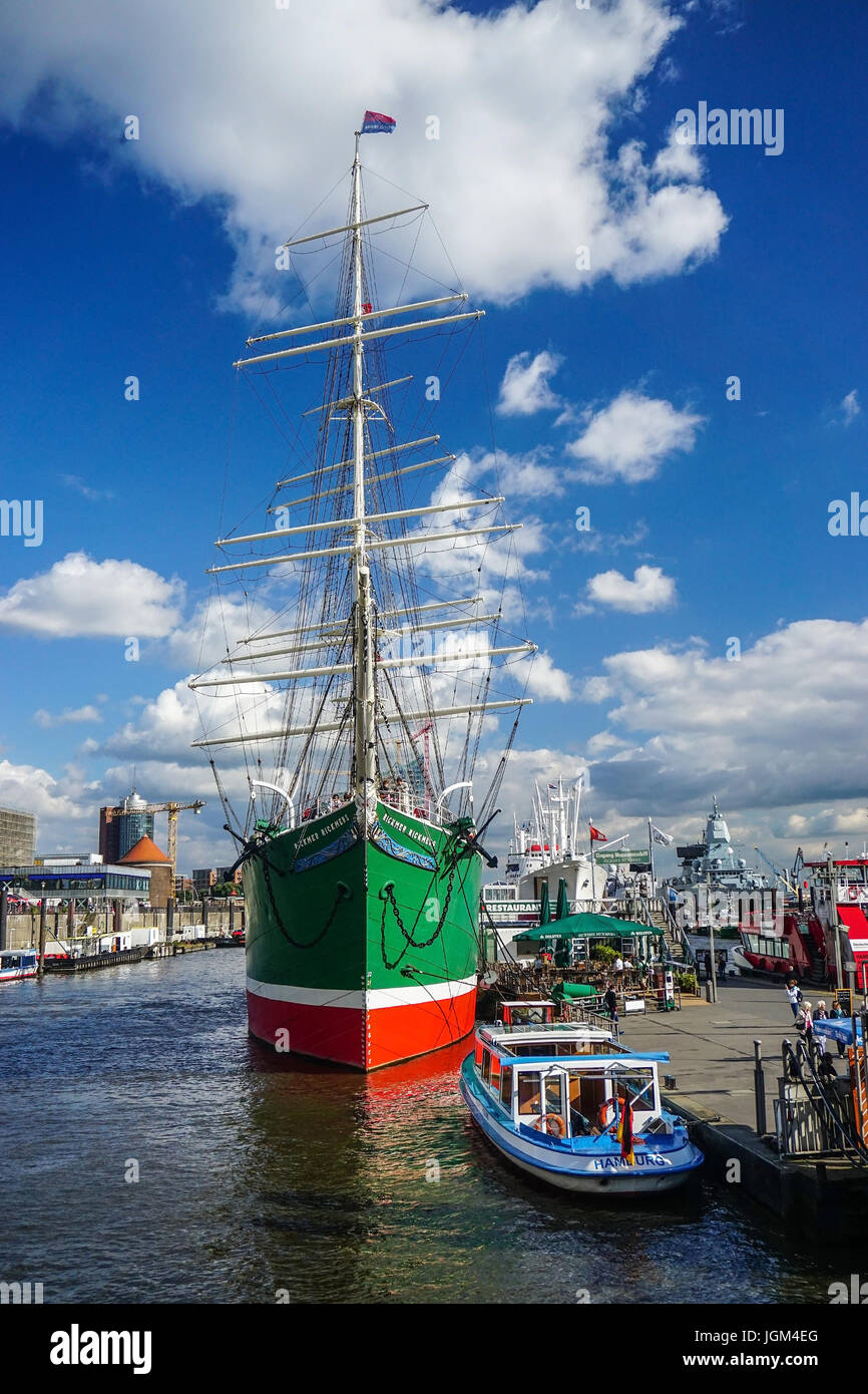 The Federal Republic of Germany, Hamburg, harbour, ship, ships, sailing ...