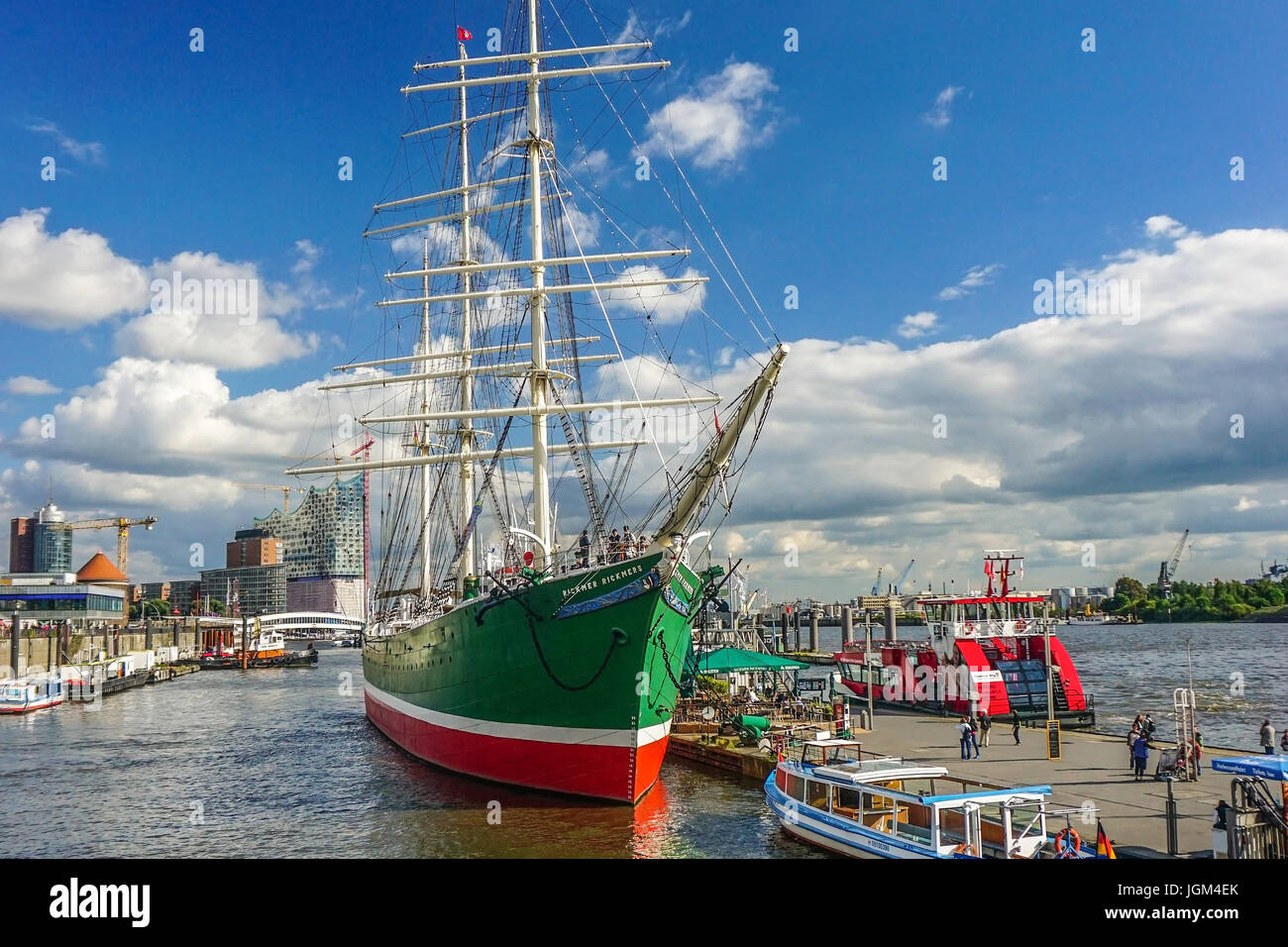 The Federal Republic of Germany, Hamburg, harbour, ship, ships, sailing ...