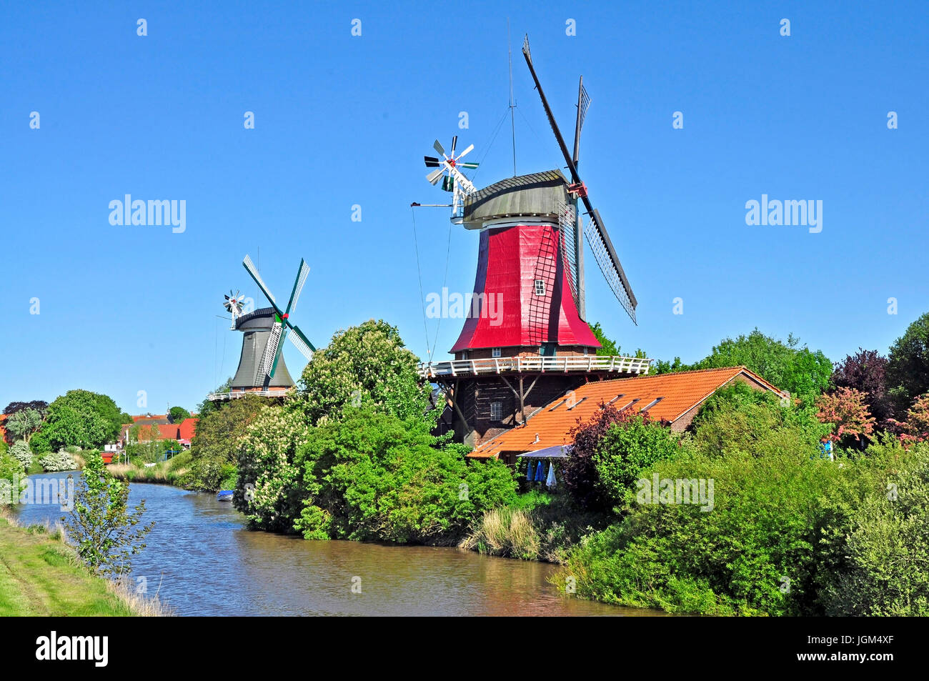 Europe, Germany, Lower Saxony, East Friesland, Friesland, scenery, blue ...