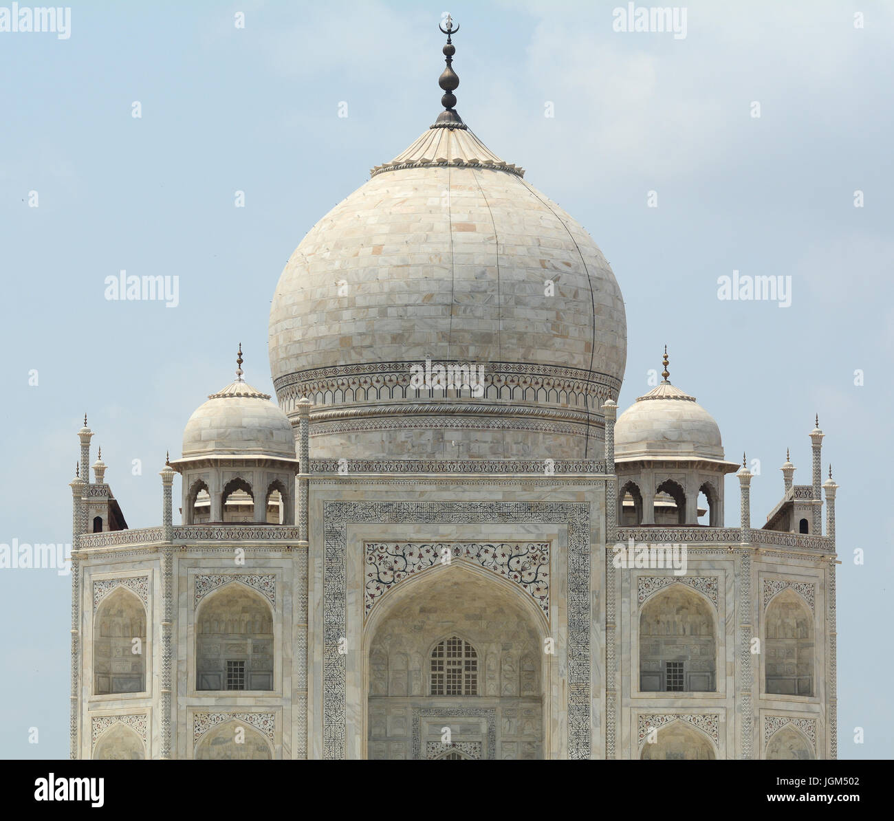 Main palace of Taj Mahal in Agra, India. The Taj Mahal is an ivory ...