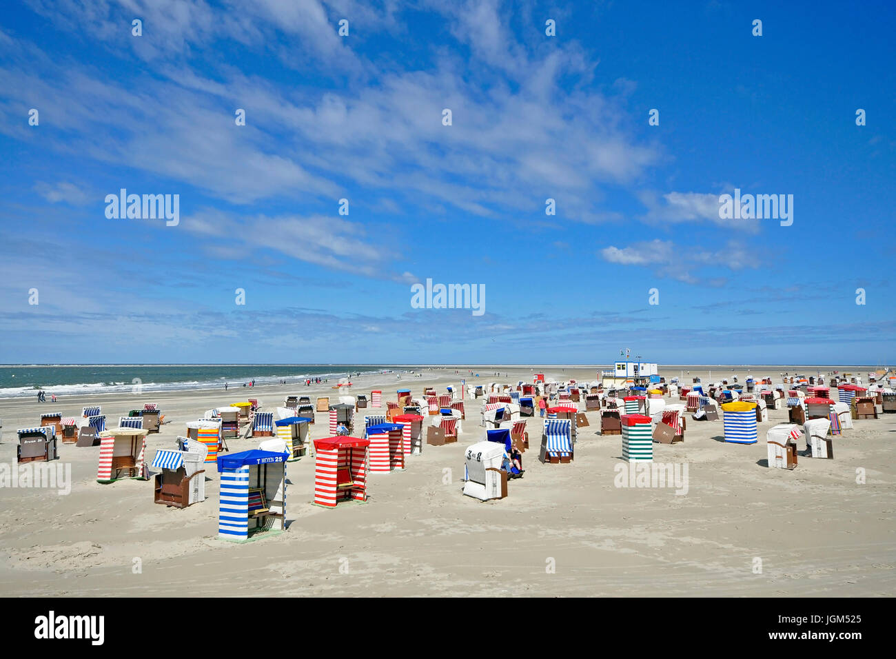 Europe, Germany, Lower Saxony, Borkum, scenery, blue sky, day, daylight ...