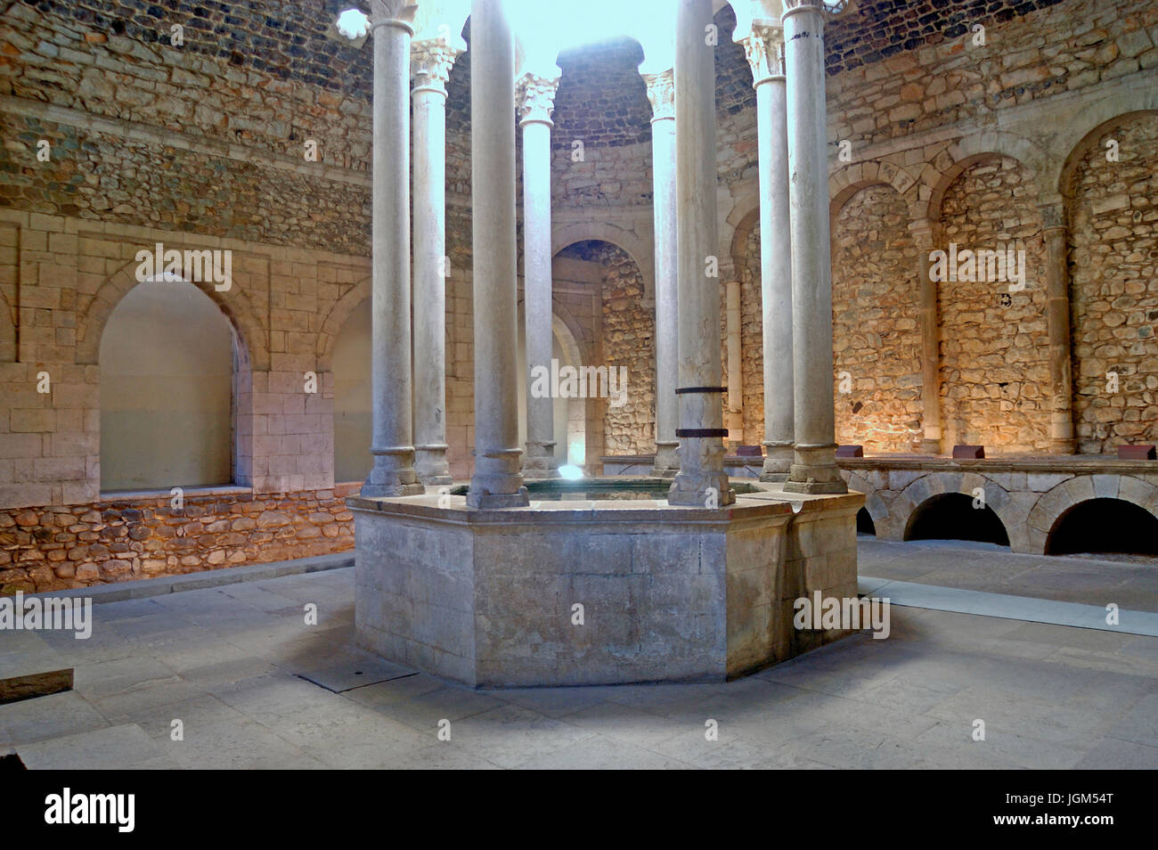 Arab baths in Girona, Catalonia, Spain Stock Photo - Alamy