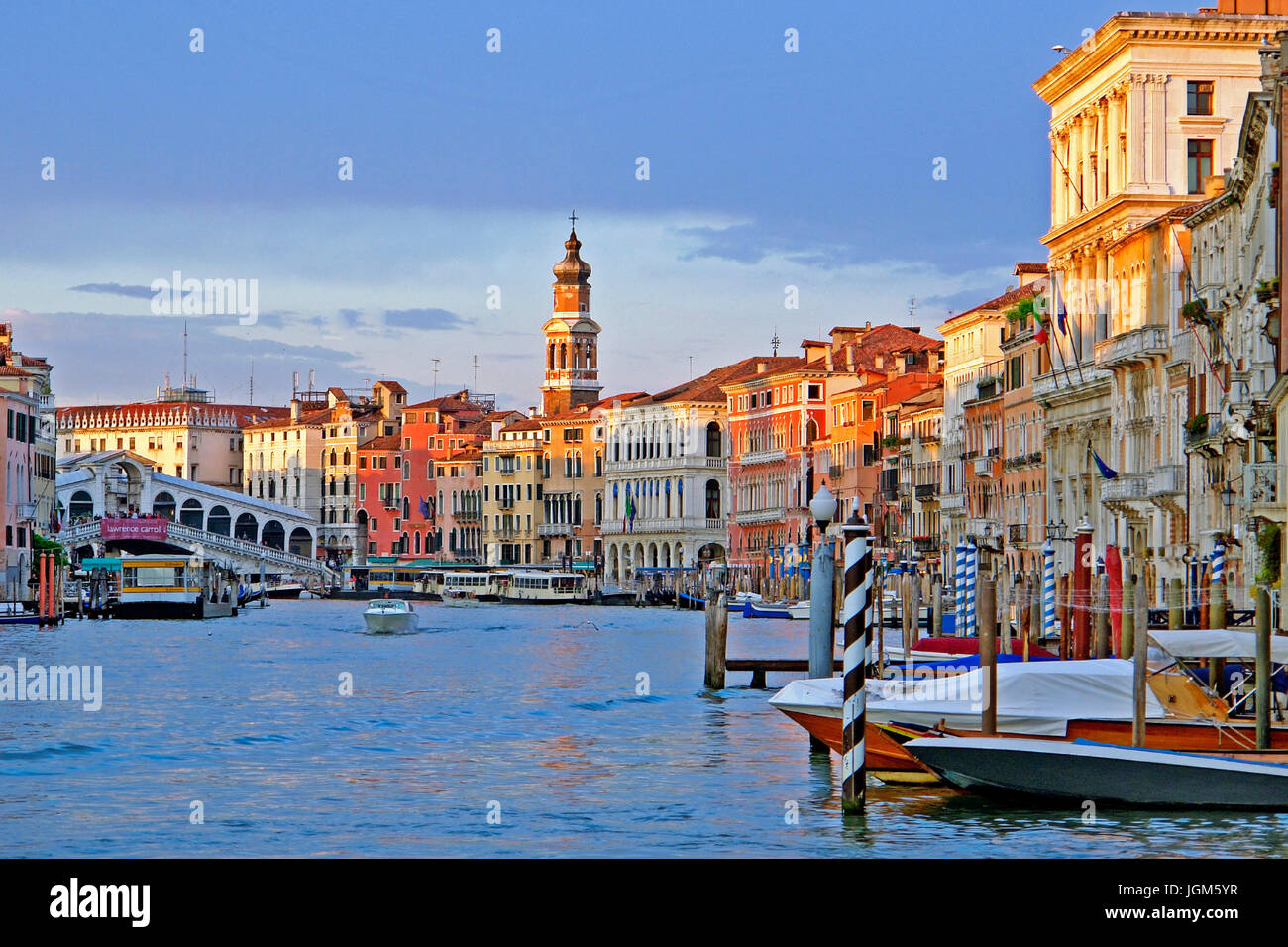 Europe, Italy, Venice, Canale grandee, boat, boats, Rialto, bridge ...