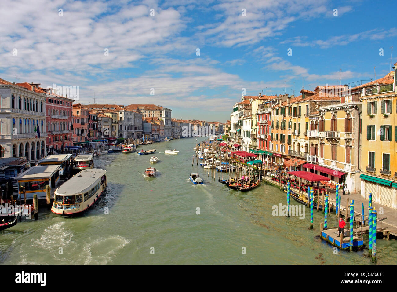 Europe, Italy, Venice, Canale grandee, boat, boats, Rialto, bridge ...