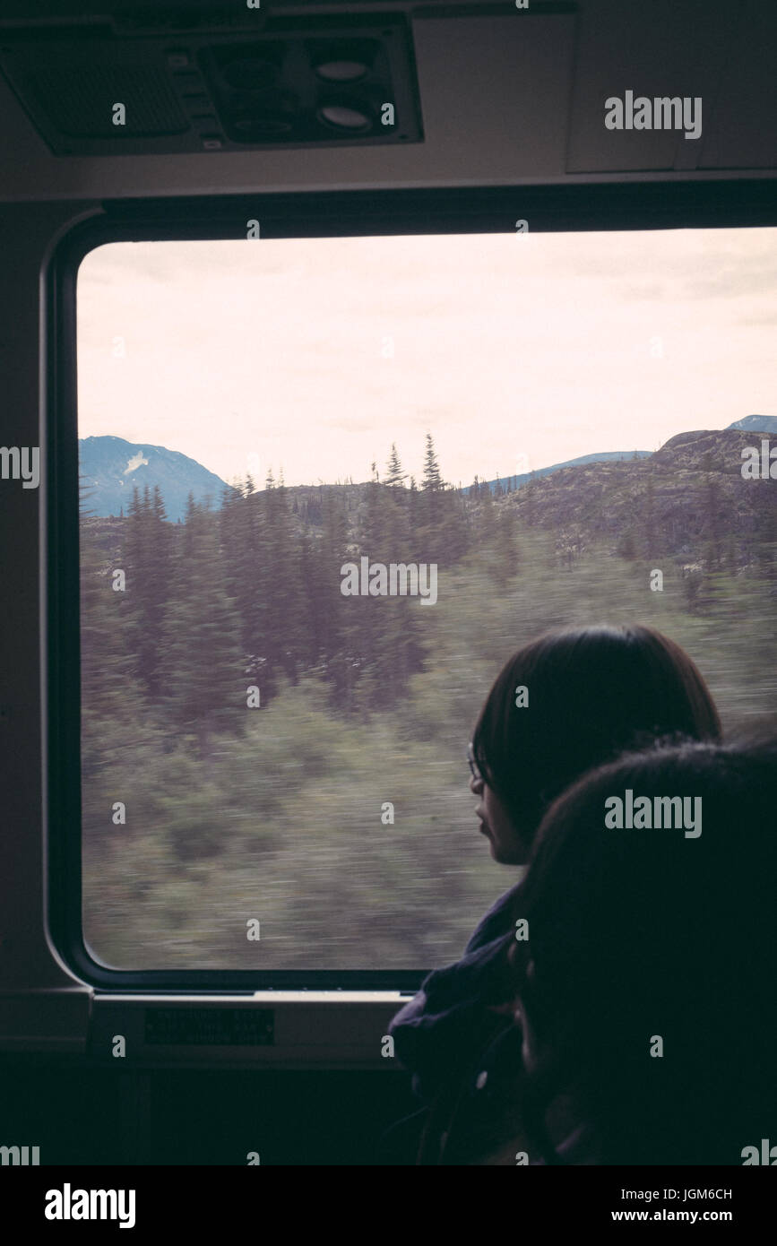 View out of railway carriage window hi-res stock photography and images ...