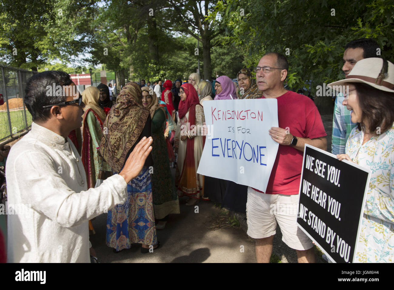 Various members of the Kensington Brooklyn neighborhood come out to ...