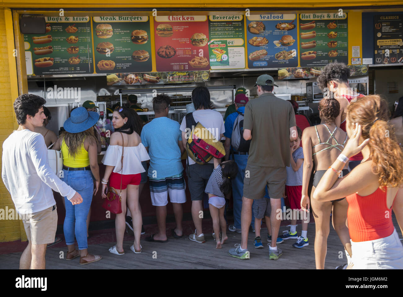 Food stand coney island boardwalk hi-res stock photography and images ...