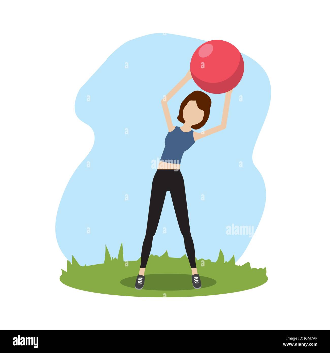 woman healthy lifestyle to do exercise Stock Vector Image & Art - Alamy