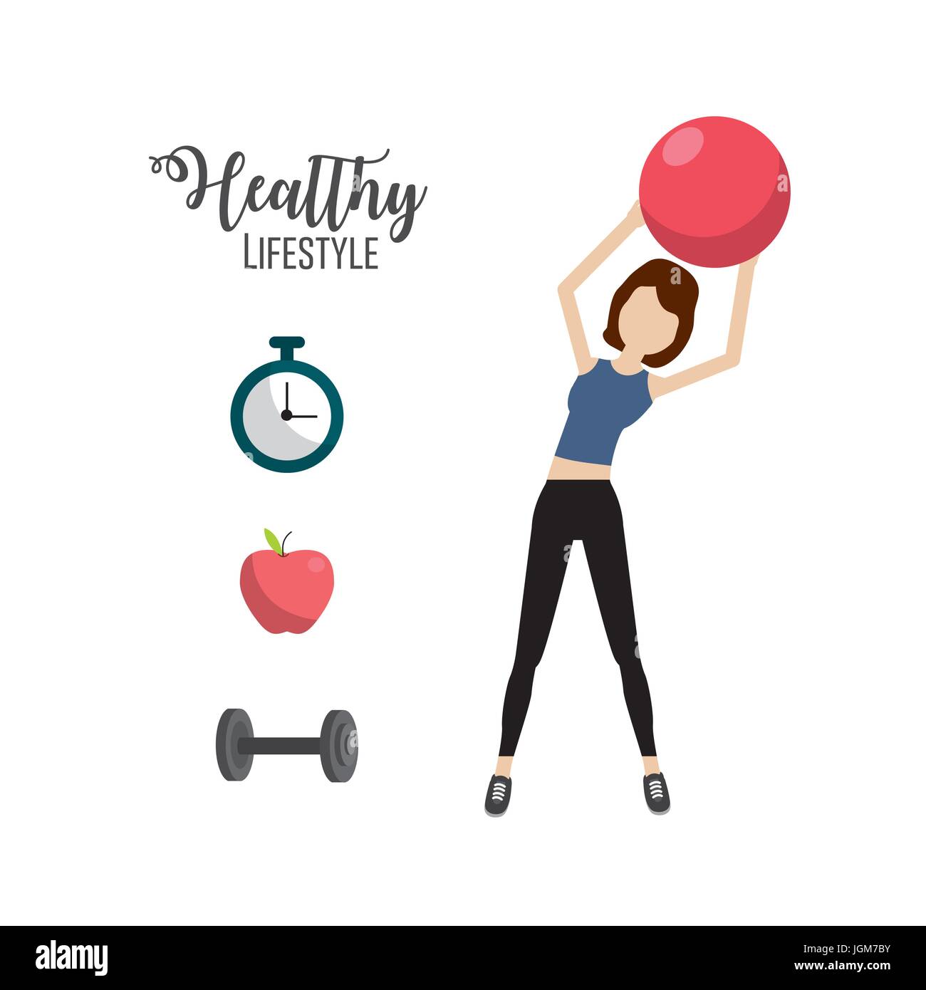woman healthy lifestyle to do exercise Stock Vector Image & Art - Alamy