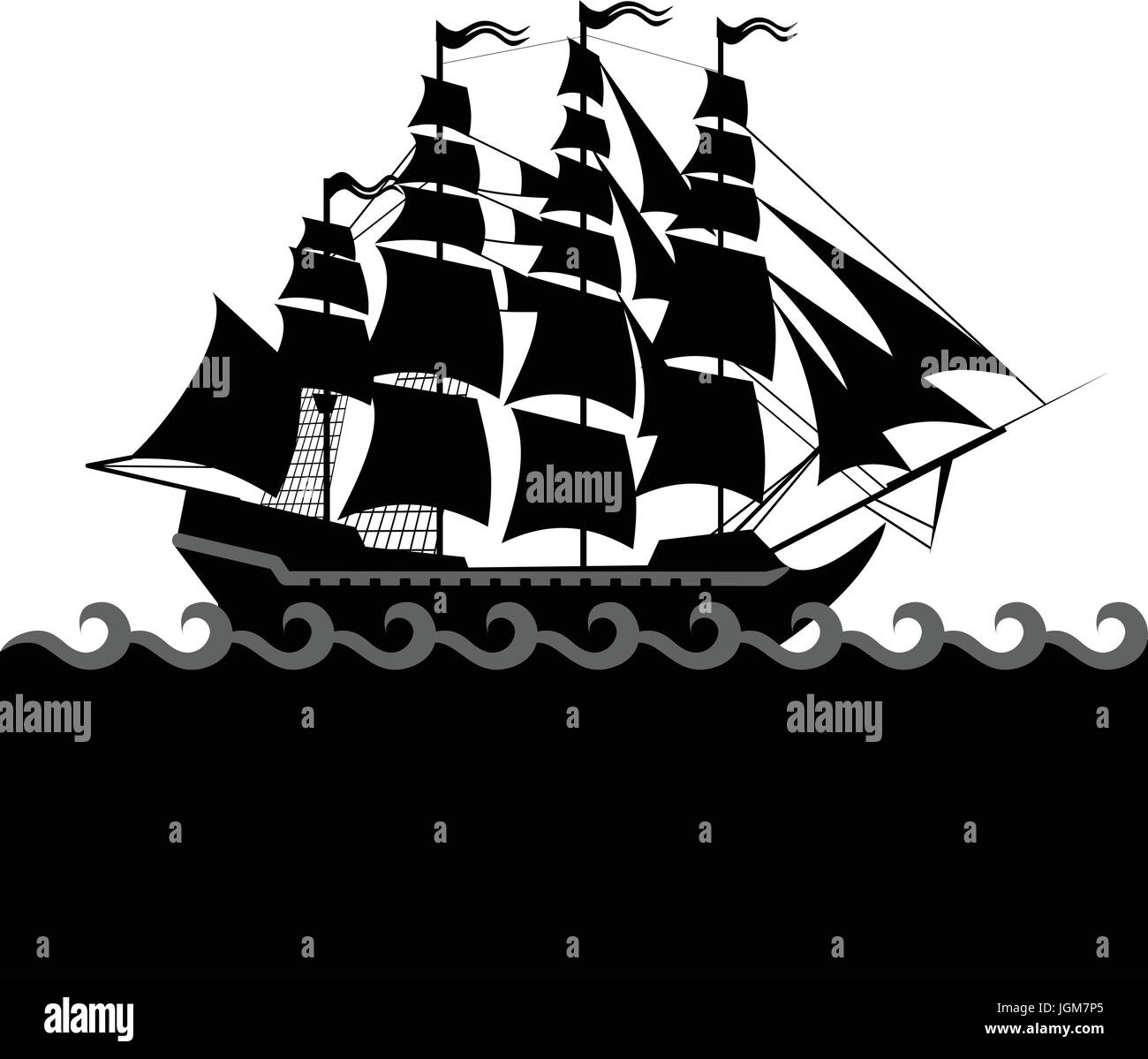 Old naval ships Stock Vector Images - Alamy
