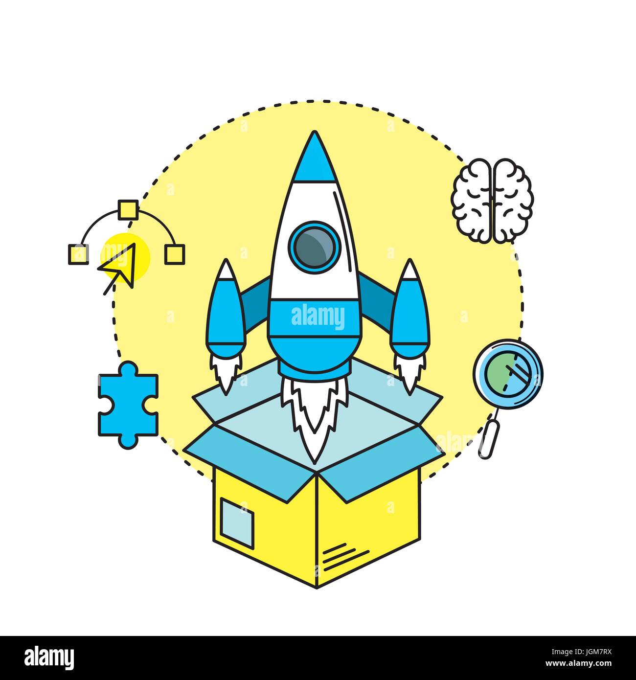 Rocket workflow Cut Out Stock Images & Pictures - Alamy