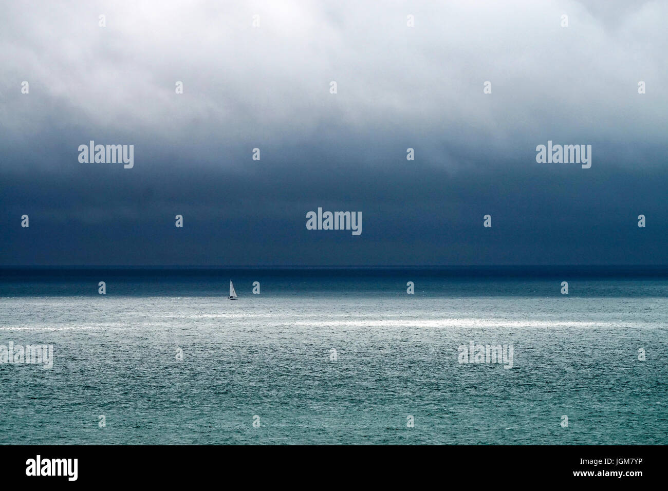 weather, the Atlantic, sailing ship, cloud Stock Photo - Alamy