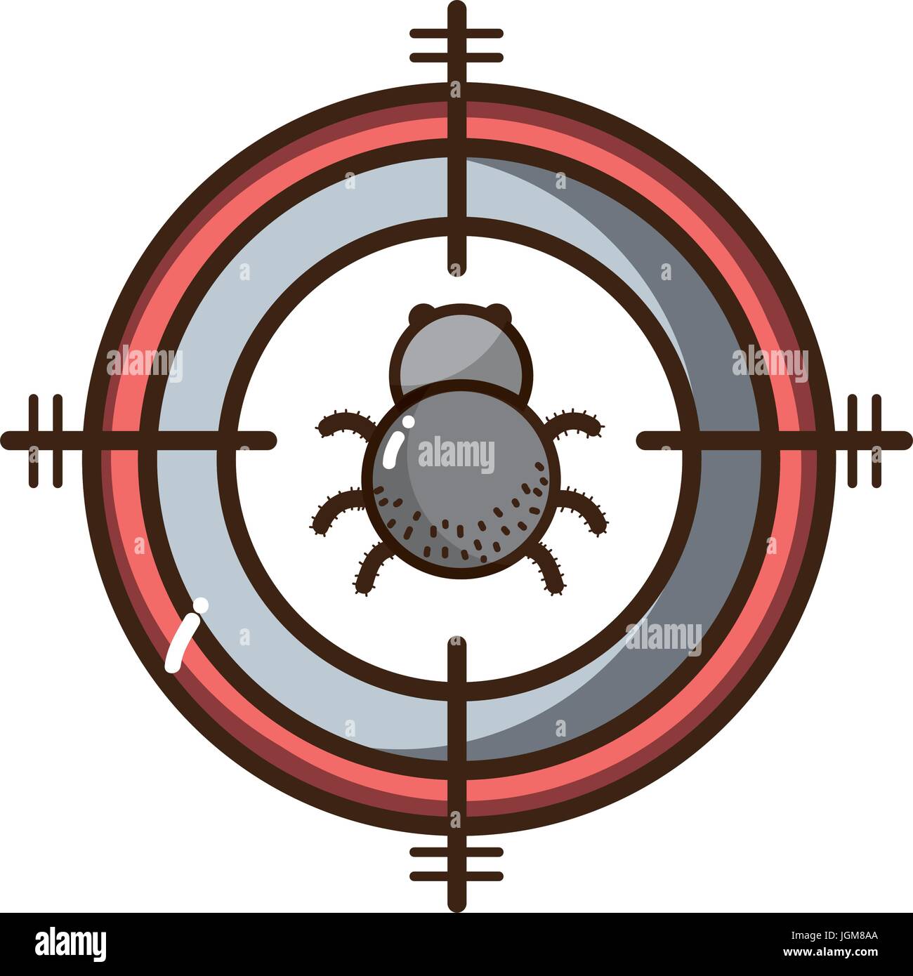 spider insect animal symbol and dangerous symbol icon Stock Vector ...