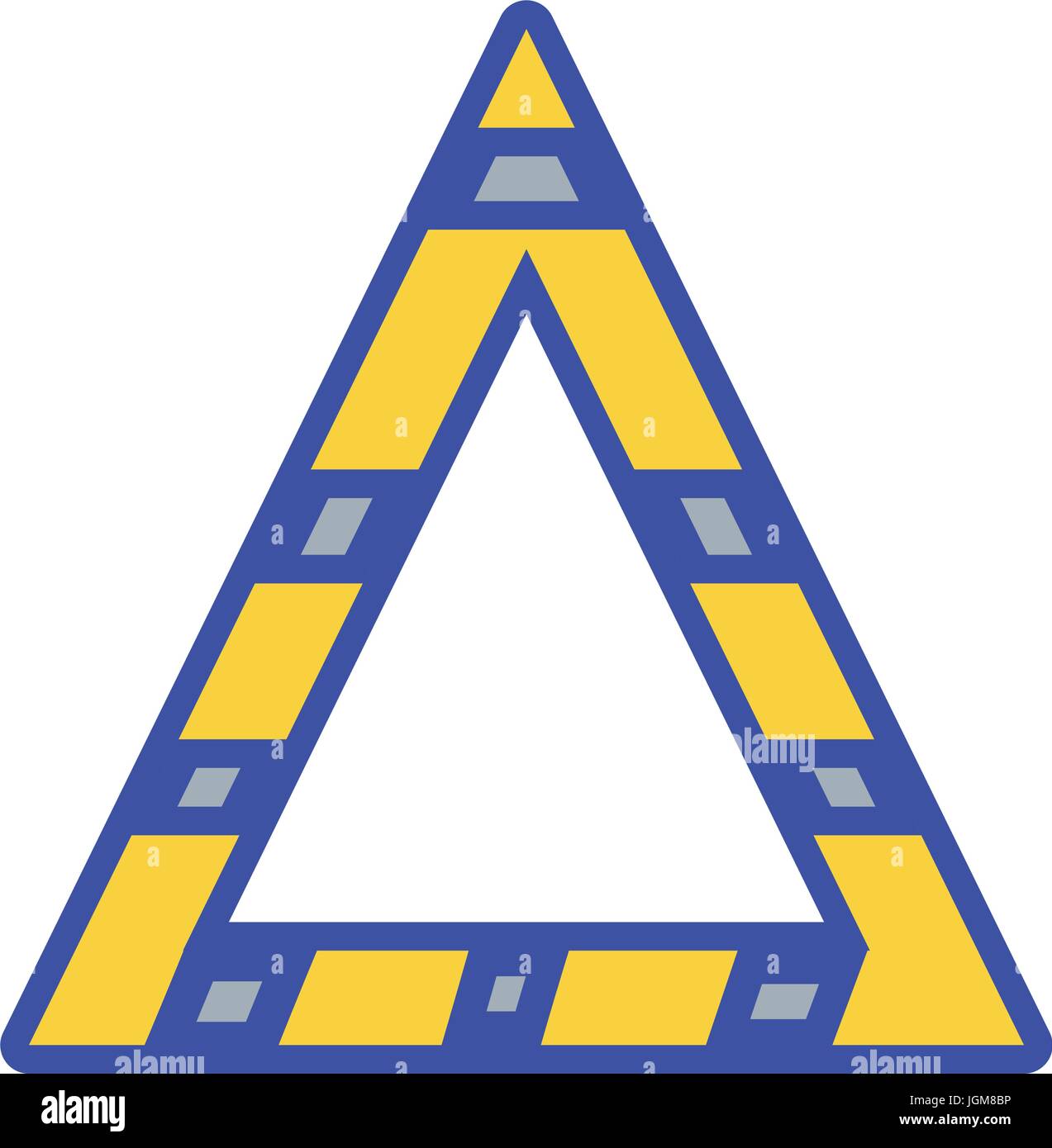 triangle attention symbol to security precuation Stock Vector Image ...