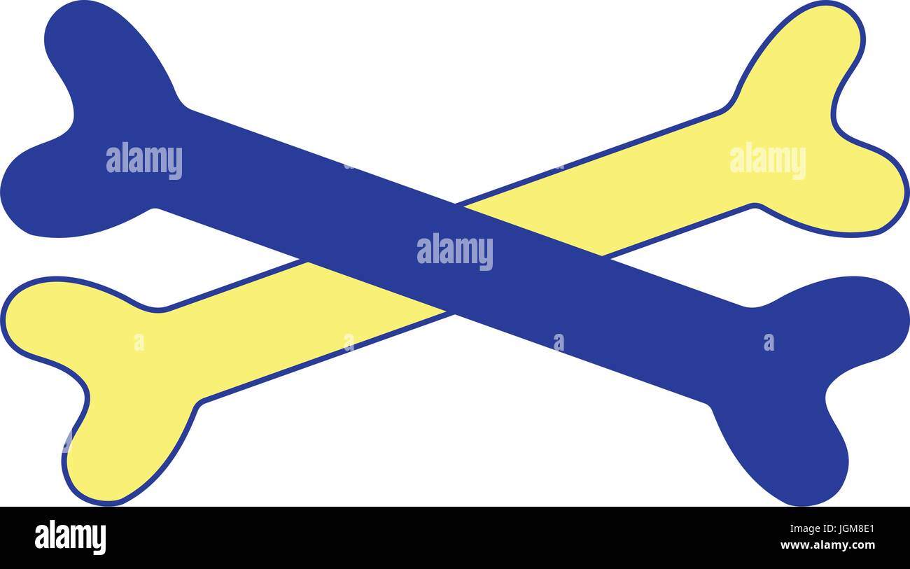 bones in cross danger symbol to caution alert Stock Vector Image & Art ...