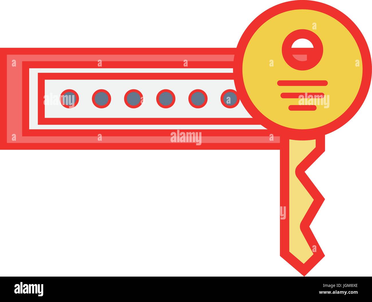 password key to sacurity and protection symbol Stock Vector Image & Art ...