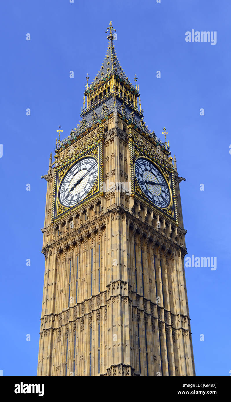 Big Ben clock tower, also known as Elizabeth Tower near Westminster ...