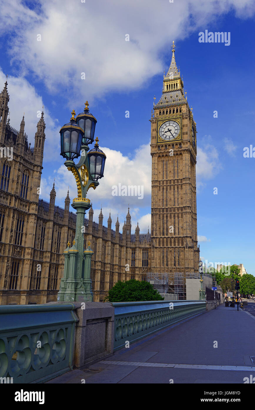 Big Ben clock tower, also known as Elizabeth Tower near Westminster ...