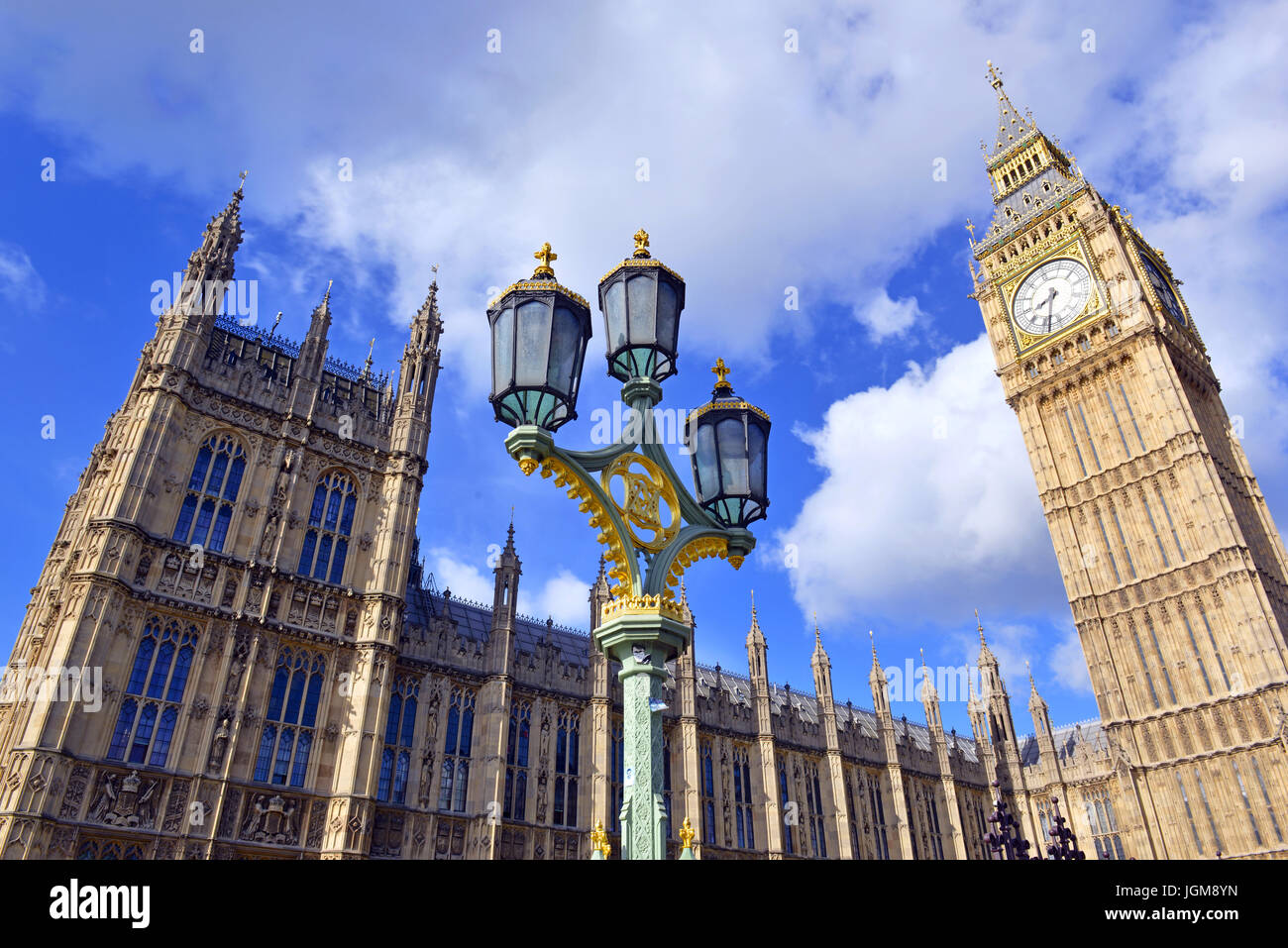 Big Ben clock tower, also known as Elizabeth Tower near Westminster ...