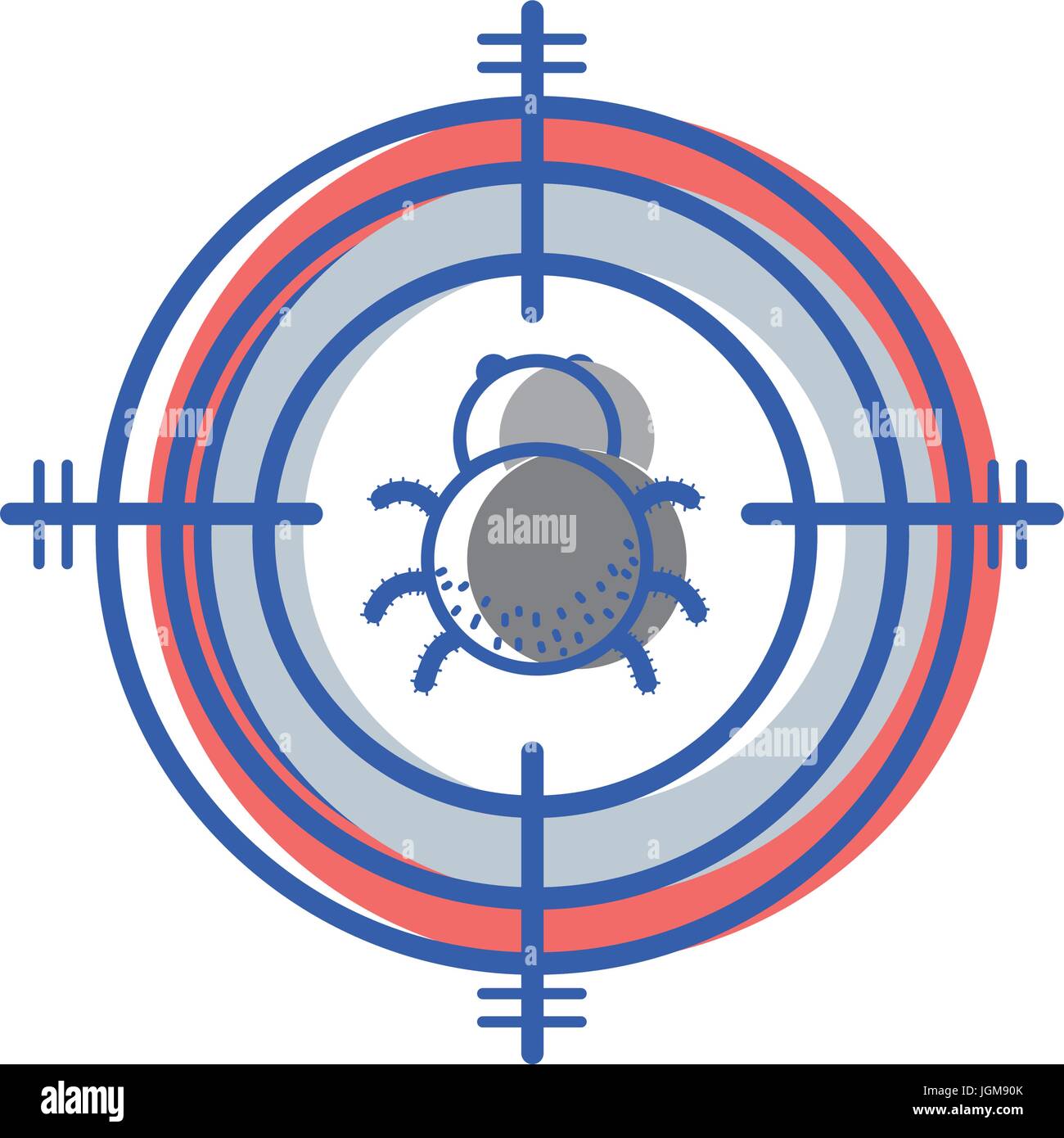 spider insect animal symbol and dangerous symbol icon Stock Vector ...