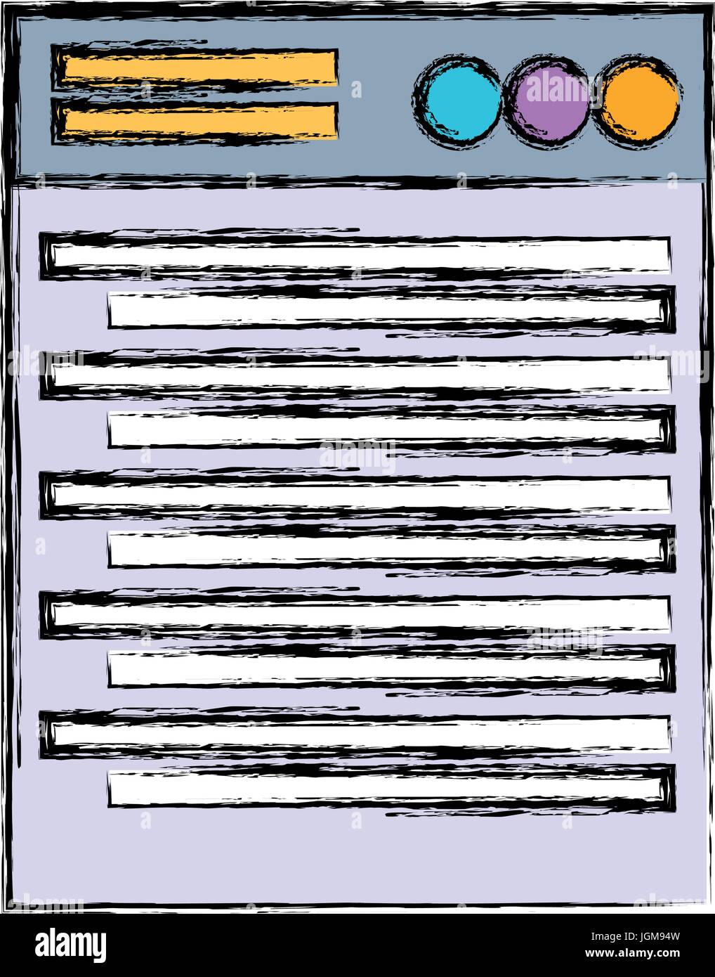 technology window element and website document Stock Vector Image & Art ...