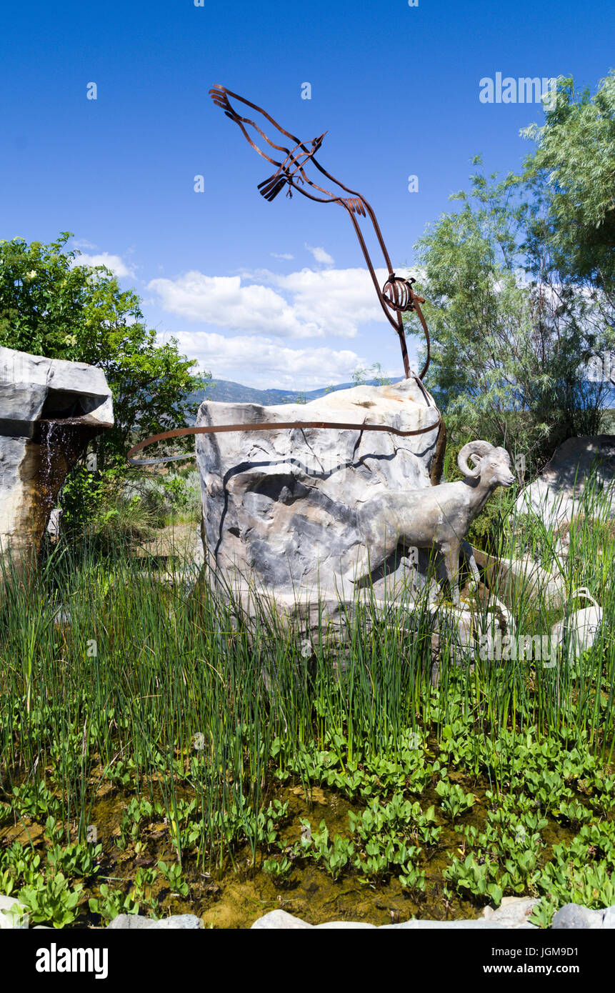 Big horn sheep sculpture hi-res stock photography and images - Alamy