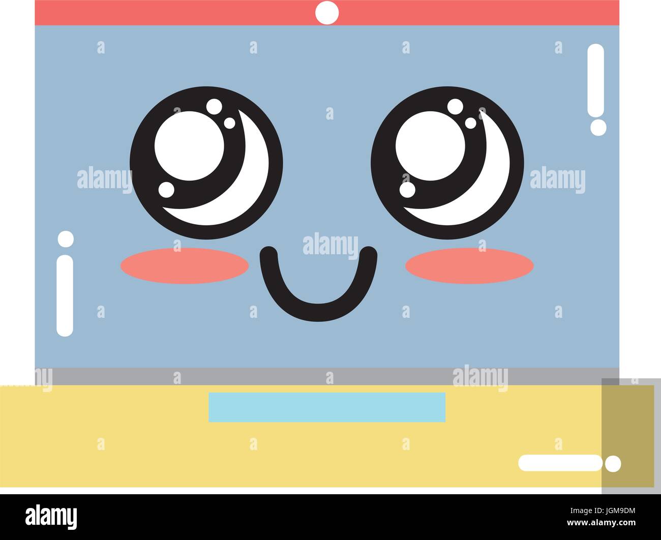 kawaii cute tender laptop technology Stock Vector Image & Art - Alamy