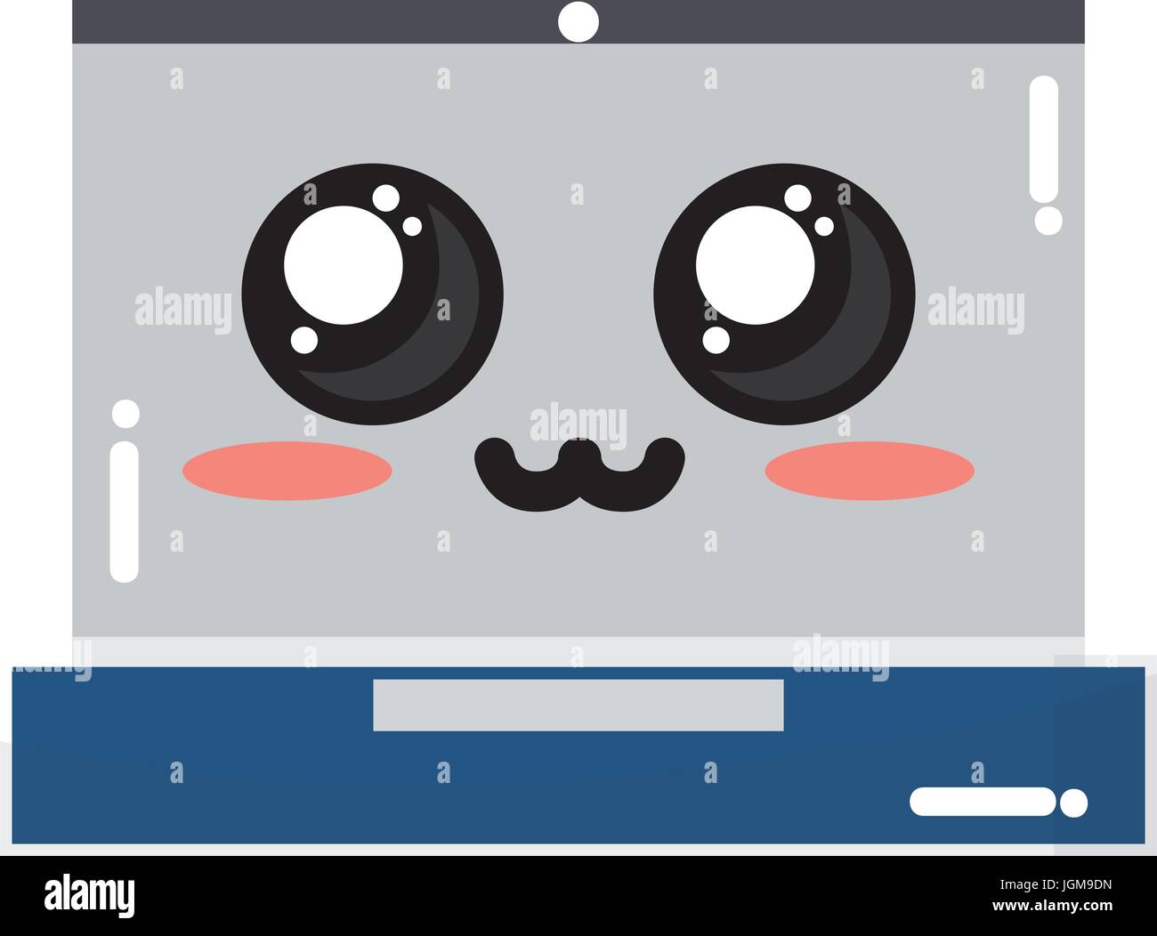 Laptop kawaii cartoon funny cute hi-res stock photography and images ...