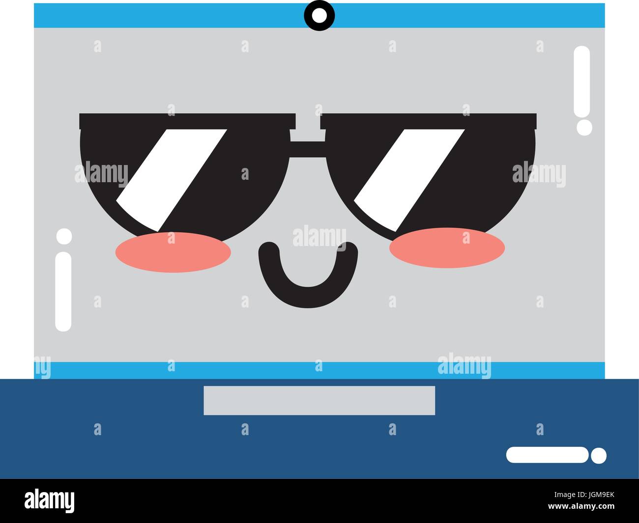 kawaii cute tender laptop technology Stock Vector Image & Art - Alamy