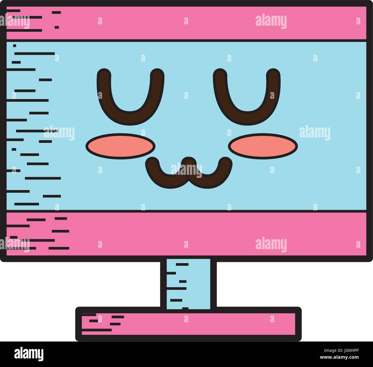 kawaii cute tender computer technology Stock Vector Image & Art - Alamy